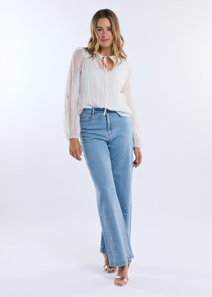 Melody Broek - Lichtblauw – Freebirdicons