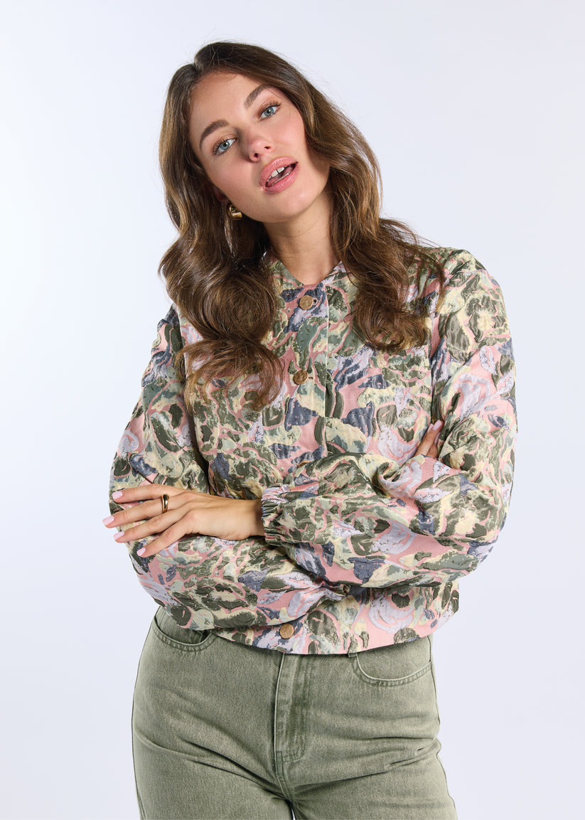 Lola Jacket Pink-Green – Freebirdicons