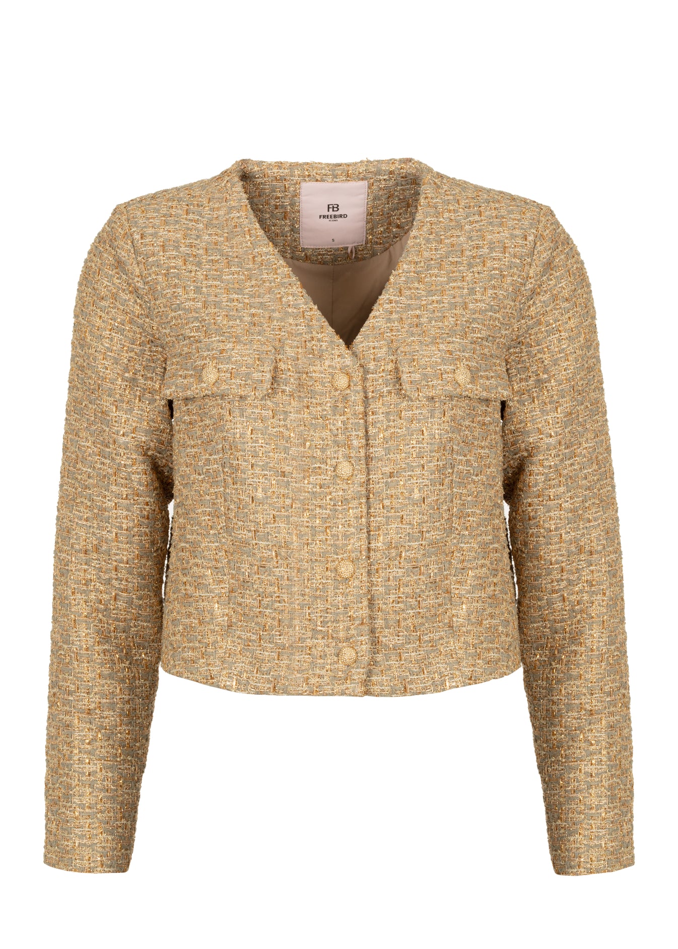 Larissa Jacket Goud – Freebirdicons